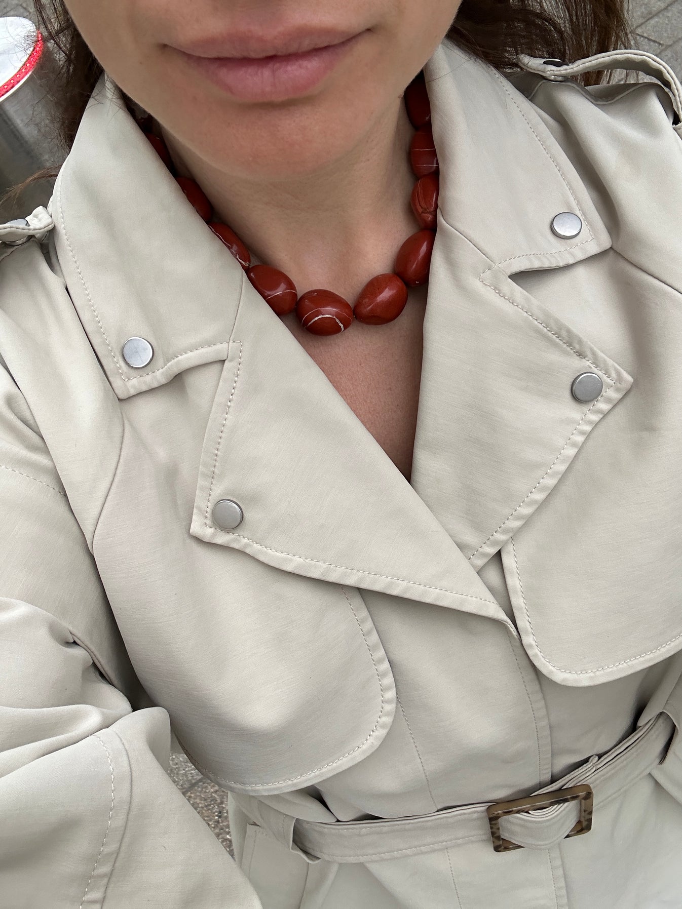 Ignite Red Jasper Necklace - Stylish Natural Jewelry – Stellar Whispers