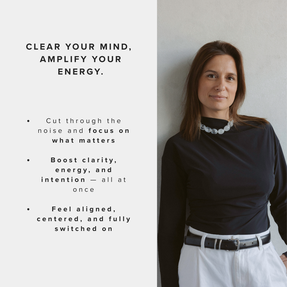 Clear Quartz Necklace for Clarity & Energy | Crystal Bead Jewelry – Stellar Whispers